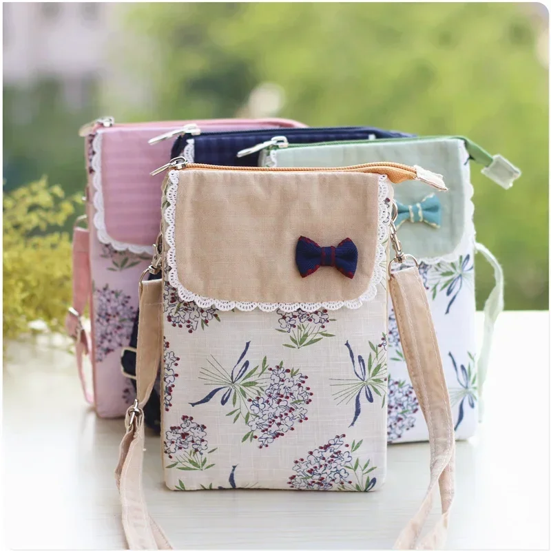 2024-New-Small-Shoulder-Bags-Women-Bouquet-Floral-Printing-Cotton ...