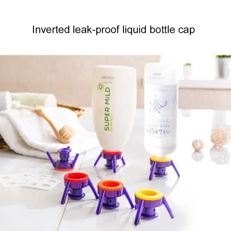 Inverted Bottle Cap Kitchen Seasoning Bottle Bathroom Bracket Easy To ...