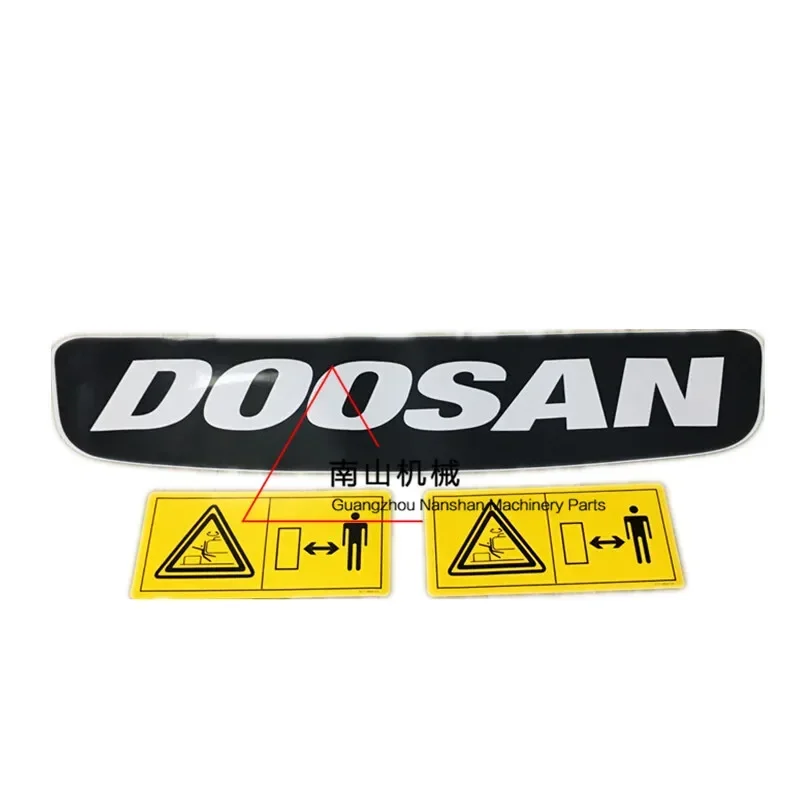 For-Daewoo-Doosan-DX55-60-75-88-9C-Rear-Counterweight-Sticker-Logo ...