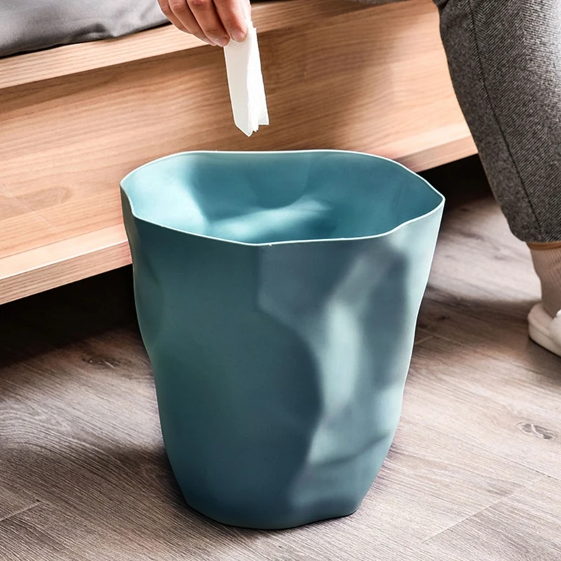 Irregular-Trash-Can-Modern-Plastic-Garbage-Rubbish-Bin-Waste-Basket ...