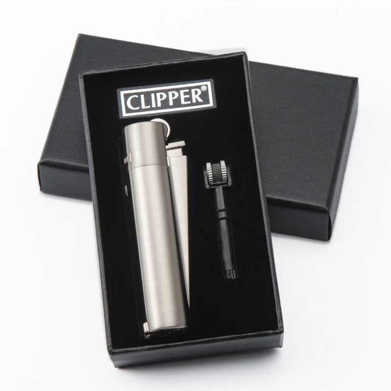 Original clipper metal à prova de vento jet chama cigarro mais leve ...