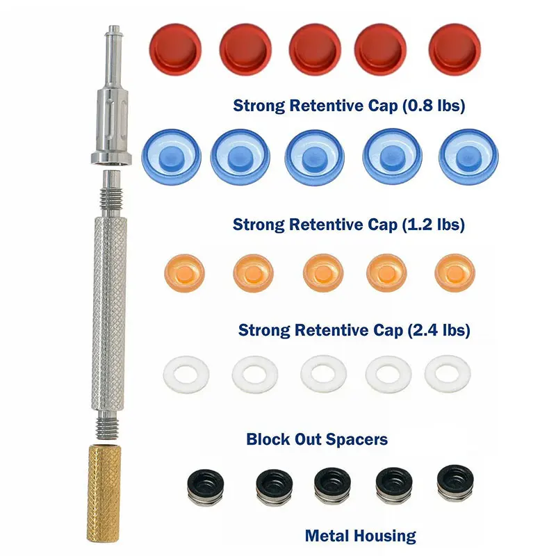 Dental Implant Strong Retentive Caps Overdenture Attachment Abutments ...