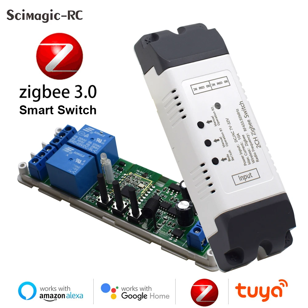 2CH-Tuya-Zigbee-Smart-Wireless-Remote-Control-Switch-Inching-Relay ...
