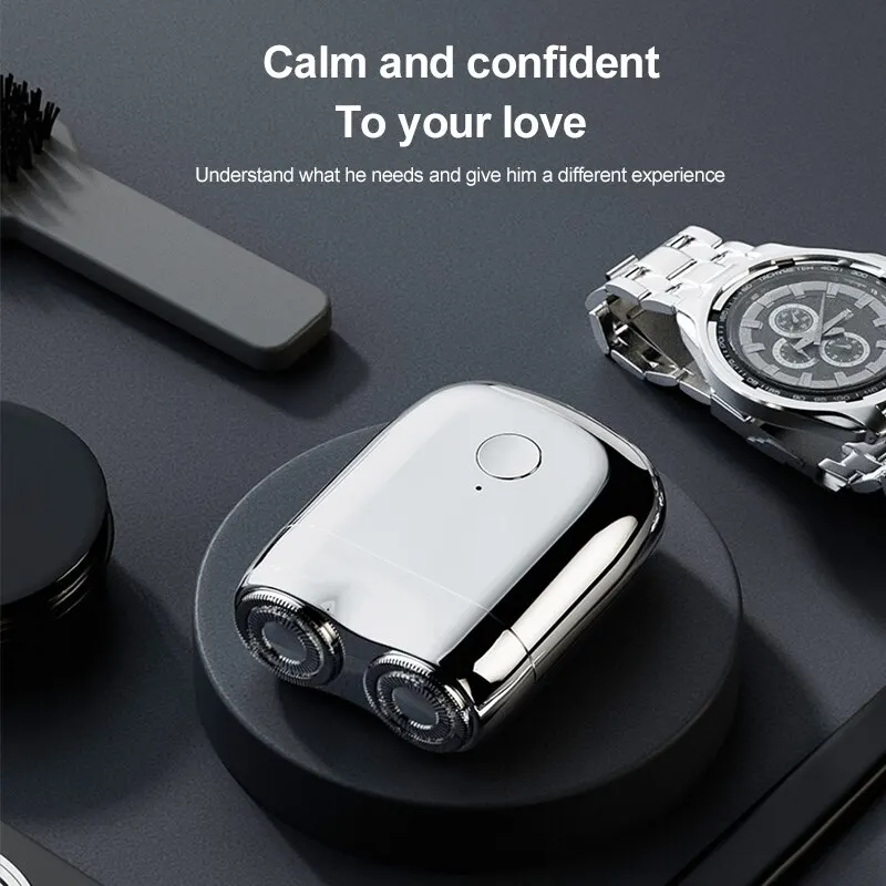 Electric-Shaver-Professional-Beard-Trimmer-Men-Mini-USB-Long-Lasting ...