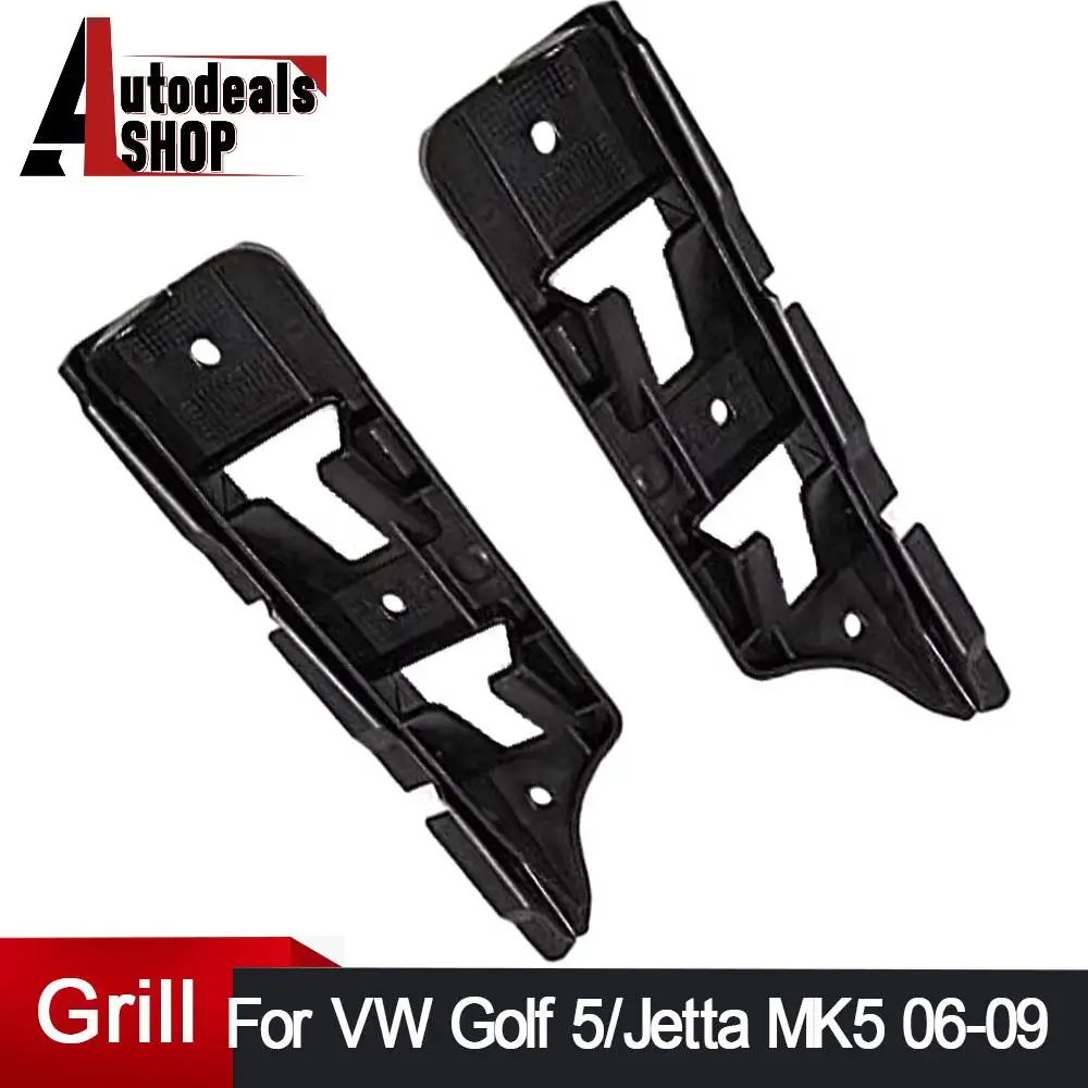 1 Pair Front Bumper Bracket Support Retainer Spacer Left+Right For VW ...