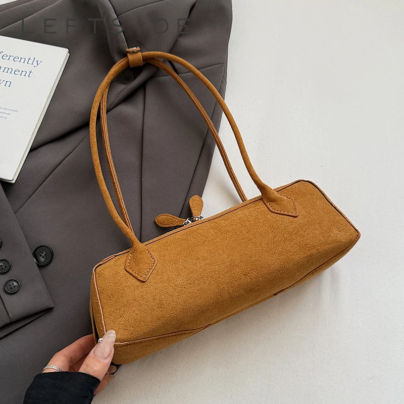 Boston Bag Luxury: The LEFTSIDE Faux Suede Underarm Bag That Delivers ...