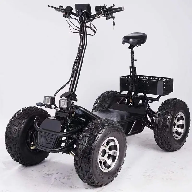Powerful-4-Wheel-Electric-Scooter-Off-Road-2000W-4-60V-All-Wheel-Drive ...