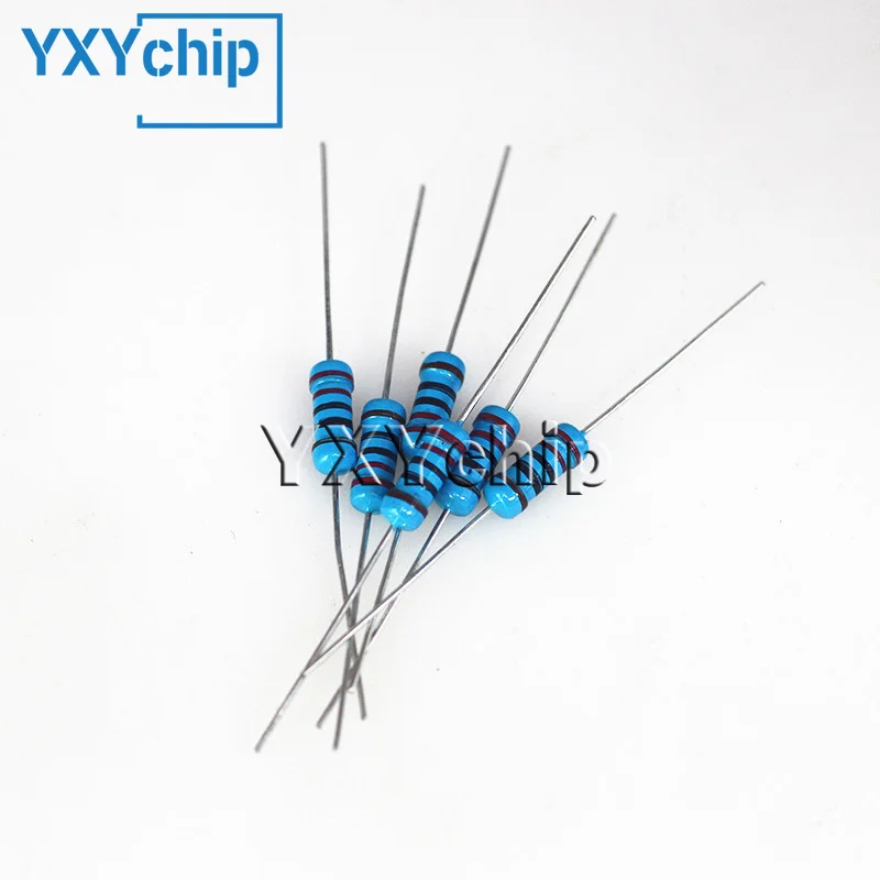 20pcs 1W Metal Film Resistor 2.4 2.7 3 24 27 30 240 270 300 R K Ohm 0 ...