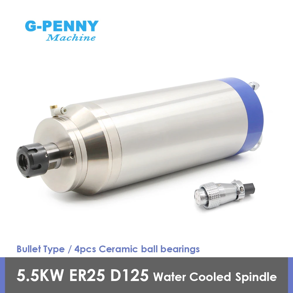 G-penny-5-5KW-ER25-Stone-Working-Spindle-Motor-Water-Cooling-Gas-Nozzle ...