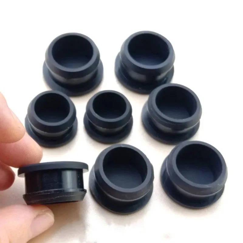 Silicone-Rubber-Hole-Caps-Seal-Stopper-4-30mm-T-Type-Plug-Cover-Snap-on ...