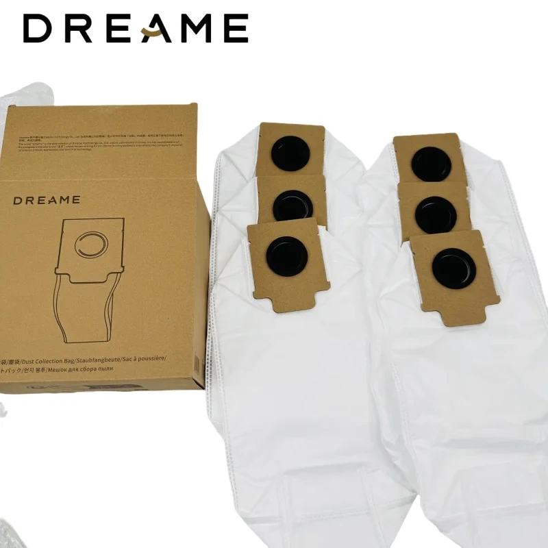 Original Dreame Dust Bags (6-Pack) for The Base Station of Dreame Z40 ...