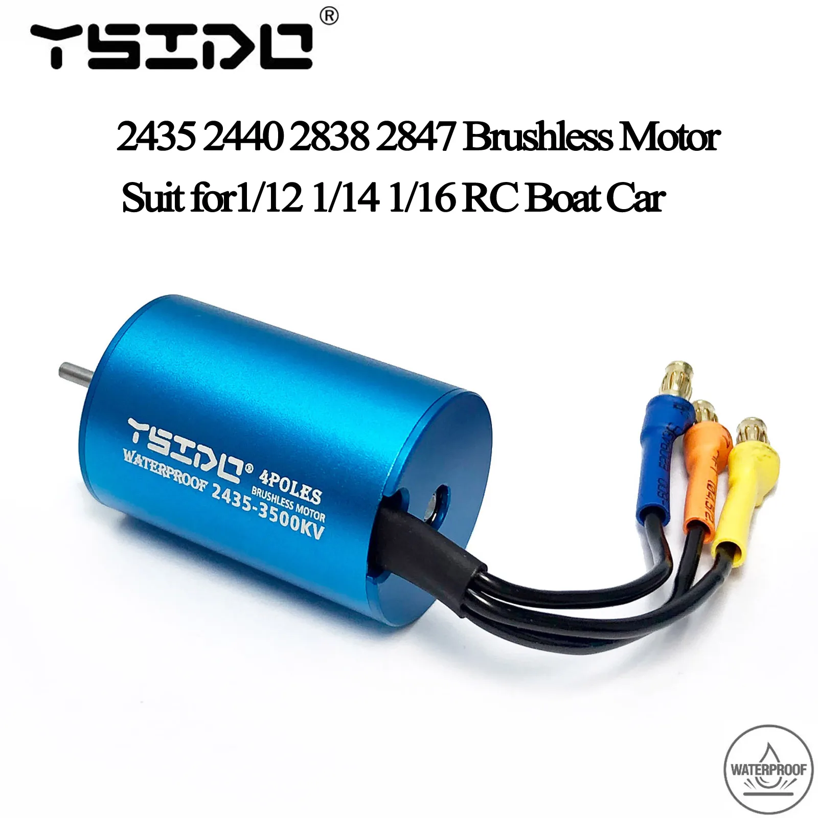 YSIDO-2435-2440-2838-2847-Brushless-Motor-for-Wltoys-124016-124017-Remo ...