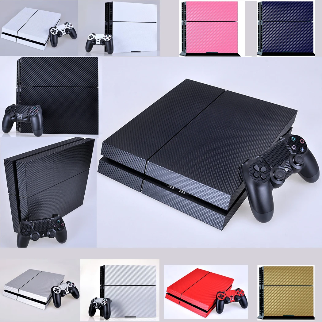 7-Colours-Carbon-Fiber-Vinyl-Skin-Sticker-for-Sony-PS4-PlayStation-4 ...