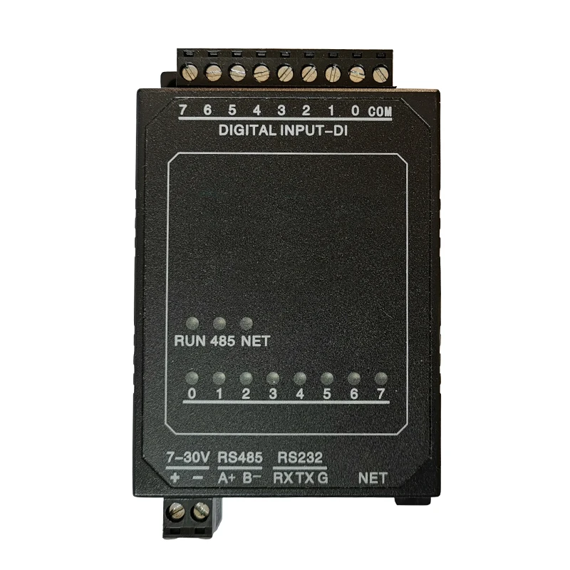 Entrada Digital de 8 DI RS232 RS485 Ethernet LAN RJ45 Modbus RTU TCP IP DIN Rail Remote IO ...