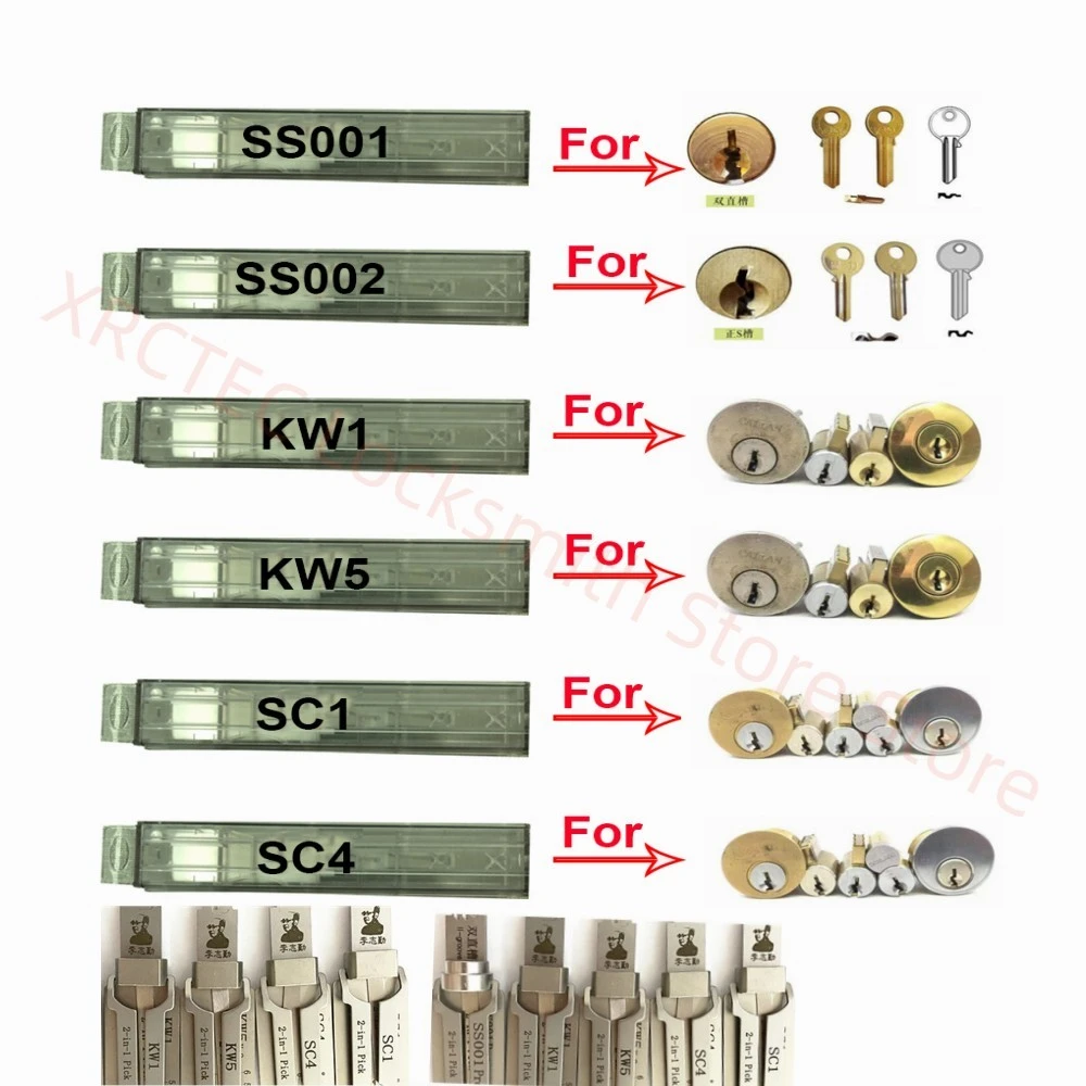 Lishi Ferramentas do serralheiro para a porta home, fechaduras civis ...