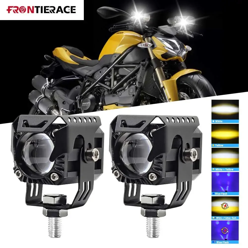Auxiliary-Motorcycle-Fog-Lights-Driving-High-Low-Fog-Lamps-Led ...