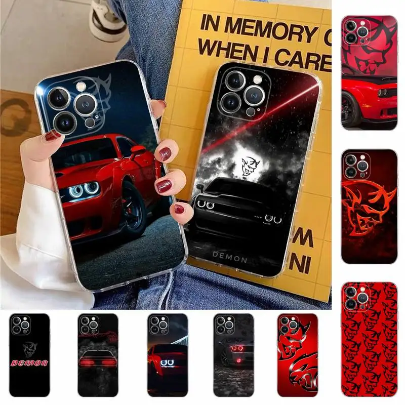 Us Classic Legend Muscle Car Challenger Demon Srt Phone Case For Iphone ...