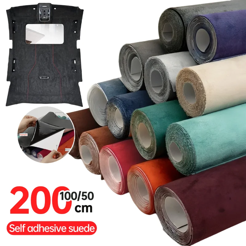 Self Adhesive Suede Car Roof Liner Headliner Fabric Renovation Plush ...