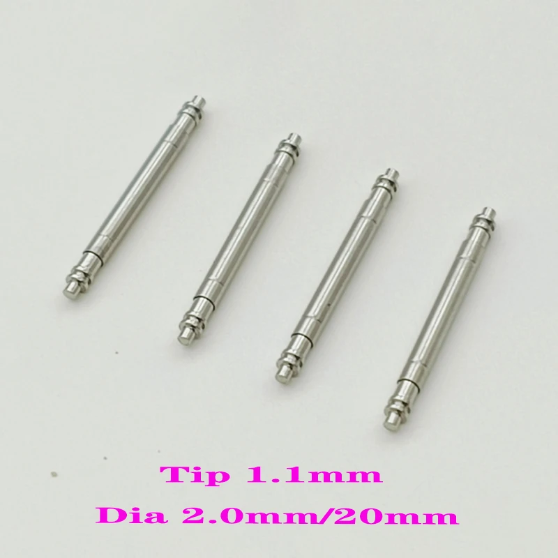 2-4PCS-Fat-Spring-Bar-20mm-Strap-Link-Pins-With-1-1mm-Tip-Fits-GTM ...