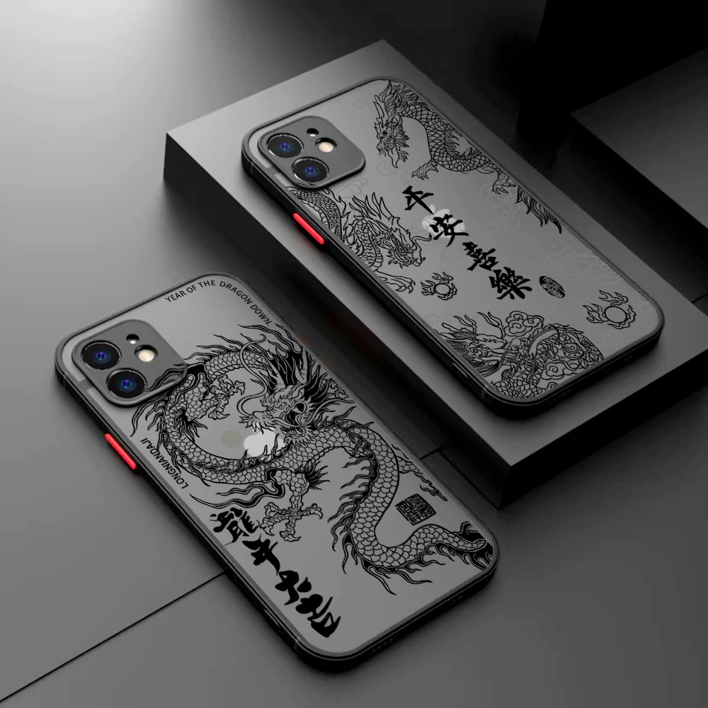 Trend-Fashion-Chinese-Dragon-Phone-Case-For-iPhone-15-14-13-12-11-Mini ...