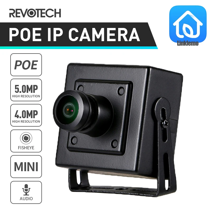 REVOTECH-Mini-Fisheye-1-44mm-Lens-Camera-5MP-POE-IP-Audio-Security-Home ...