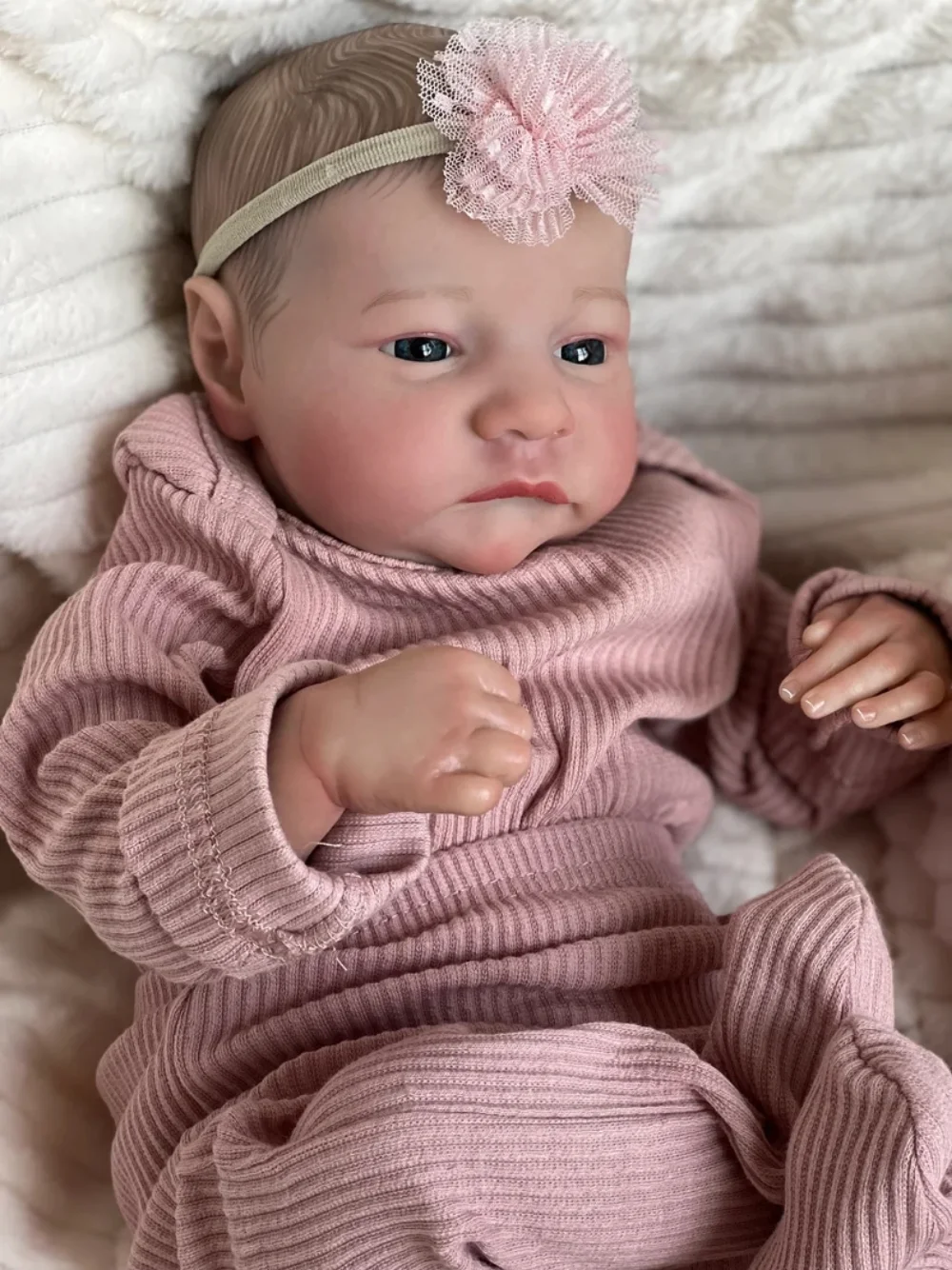 19inch Full Body Vinyl Bebe Reborn Doll Awake Levi Already Painted ...