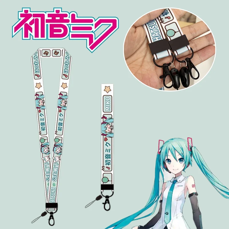 Hatsune-Miku-Phone-Lanyard-Badge-Holder-ID-Credit-Card-Pass-Hang-Rope ...