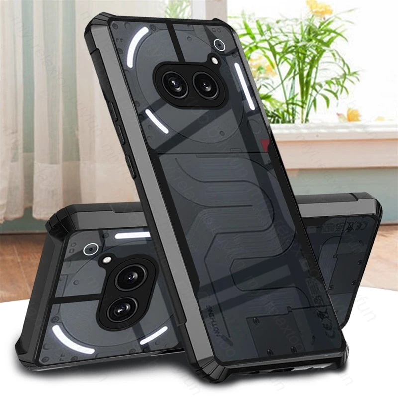 NothingPhone-2a-Case-Transparent-Acrylic-Armored-Shockproof-Cover-For ...