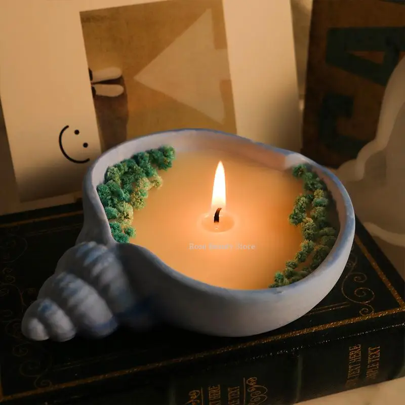 Conch-Candlestick-Silicone-Mold-Diy-Aromatherapy-Gypsum-Mold-Home-Shell ...