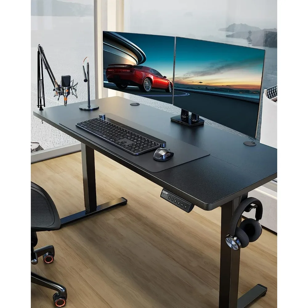 Large-Memory-Computer-Home-Office-Desk-Height-Adjustable-Electric ...