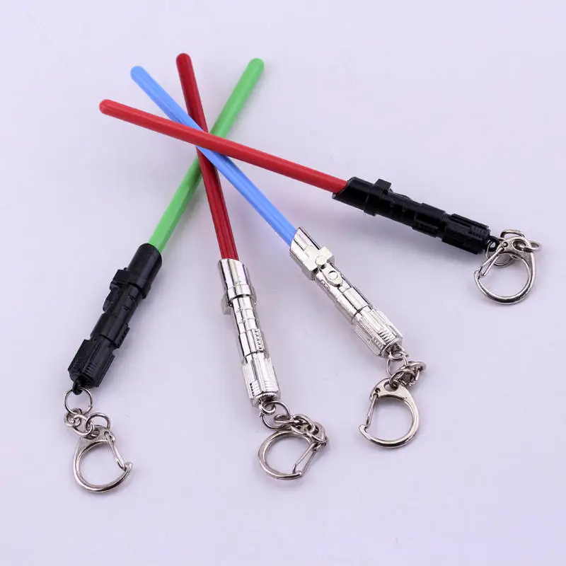 Cool-Spaceship-Keychains-Lightsaber-Metal-Pendant-Keyring-Car-Key ...