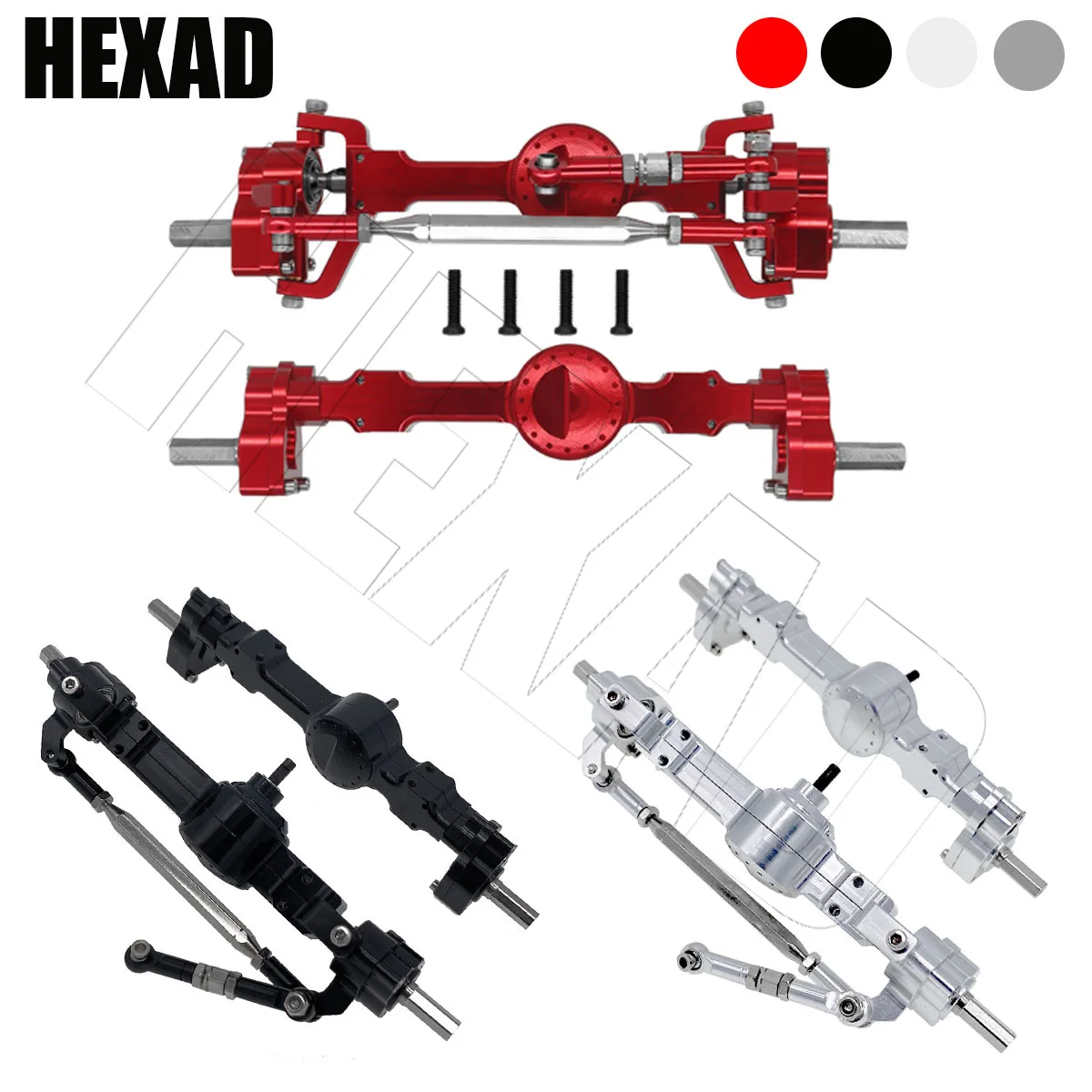 New MN D90 FJ45 MN99s Metal Axle CNC Aluminum Alloy Front & Rear Portal ...