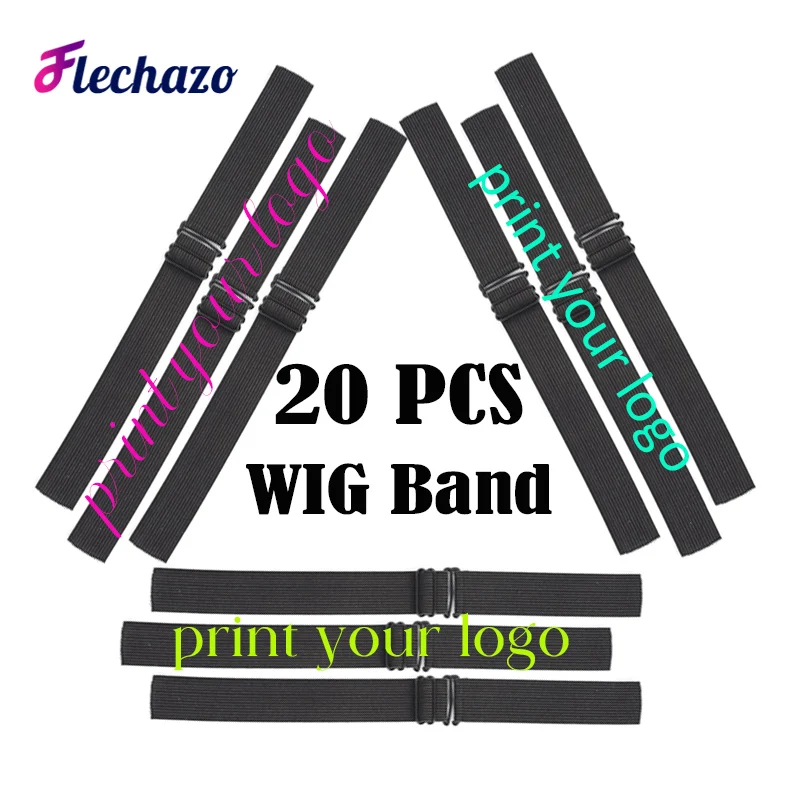Adjustable Band For Glue Less Wigs 20Pcs Sturdy Elastic Bands Customize ...