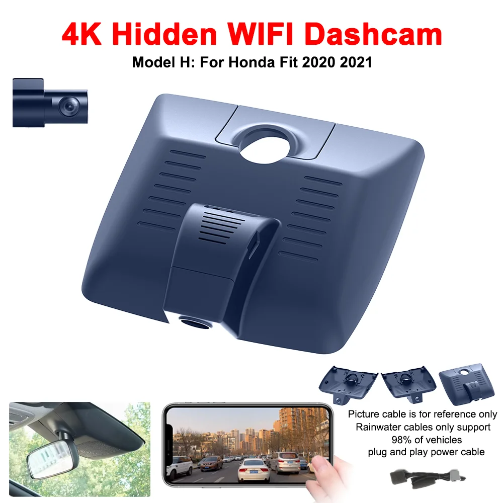 For-Honda-Fit-JAZZ-2020-2021-Front-and-Rear-4K-Dash-Cam-for-Car-Camera ...