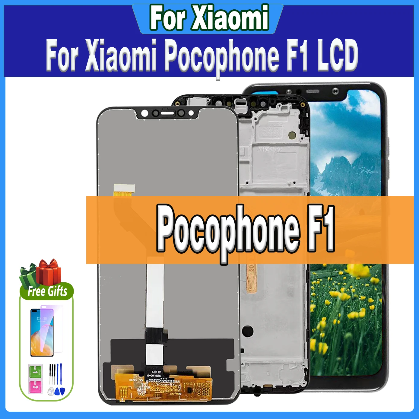 Original-LCD-Touch-Screen-para-Xiaomi-Pocophone-F1-6-18-Display-M1805E10A-Montagem-de-Substitui ...