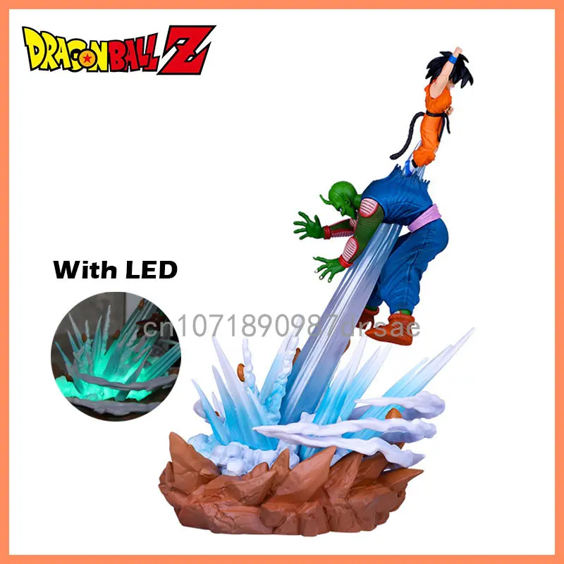 21cm Dragon Ball Anime Figure Piccolo Vs Son Goku GK PVC Glow Action ...