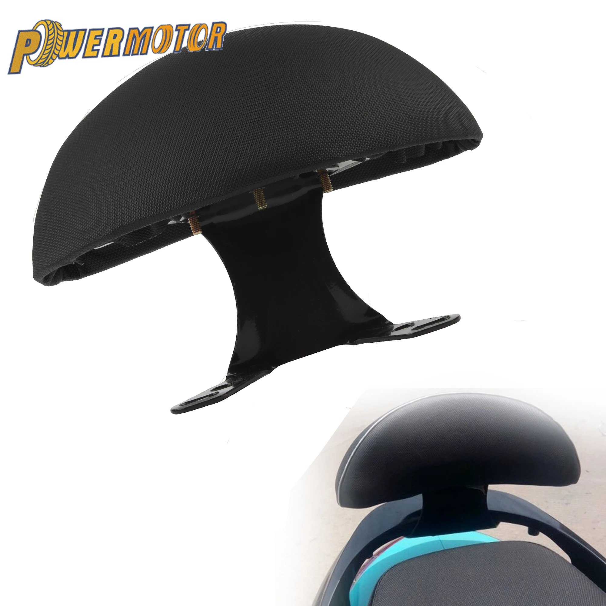 Universal Motorcycle Rear Seat Backrest Scooter Back Support For Honda ...