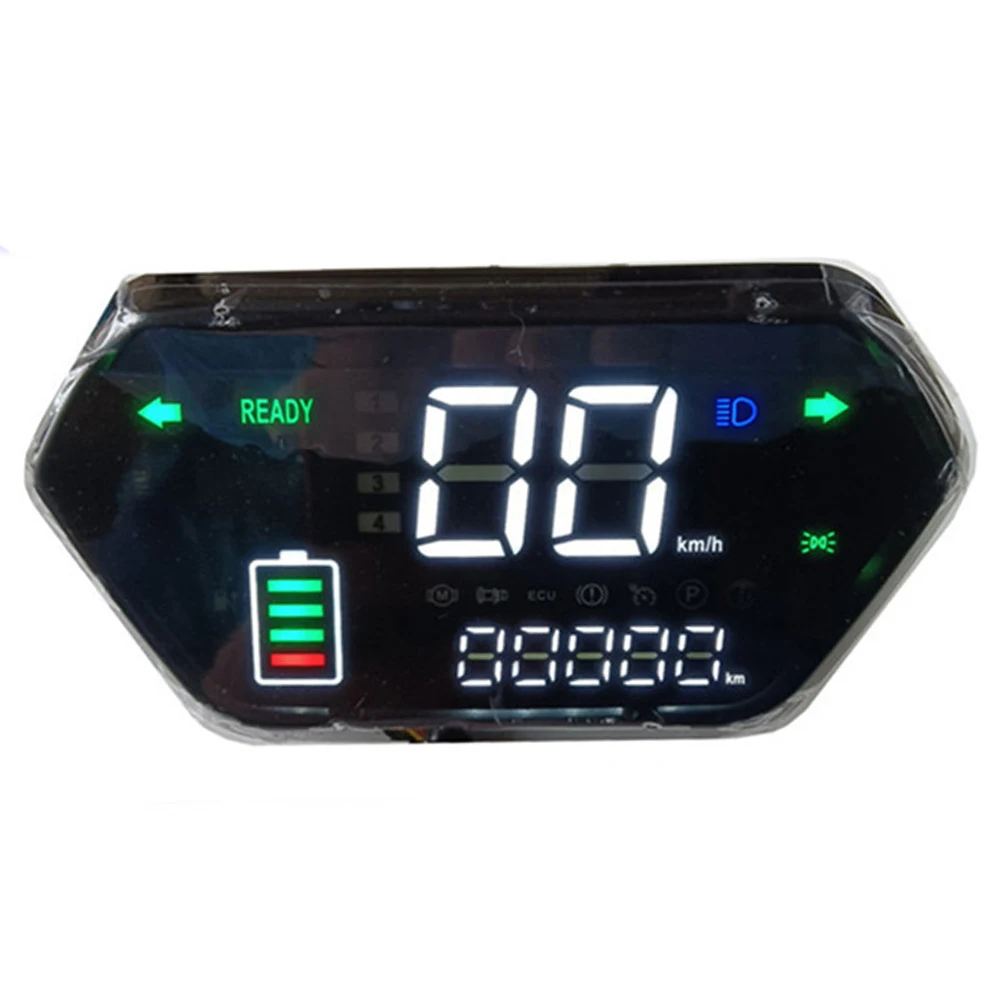 Ebike LED Display 48V 60V 72V 6Pin Display Meter Control Panel For EBike Electric Scooter Motor ...