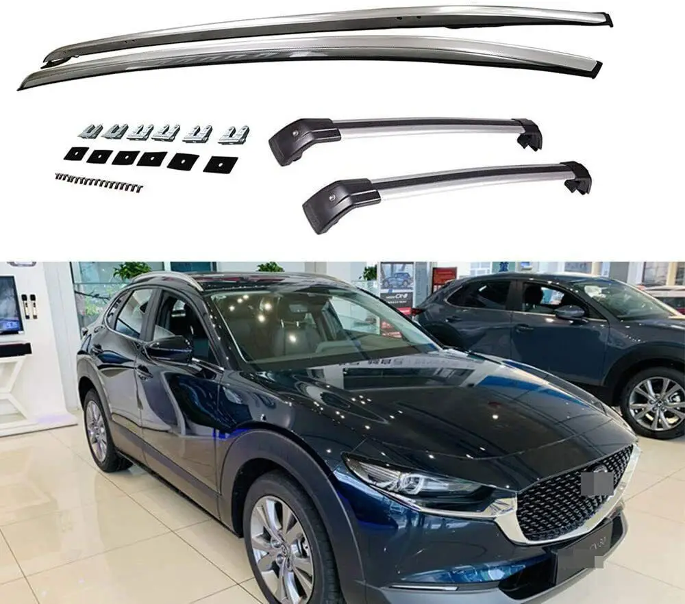 Aluminum-Roof-Rail-Rack-Cross-Bar-Crossbar-Fits-for-Mazda-CX-30-CX30 ...