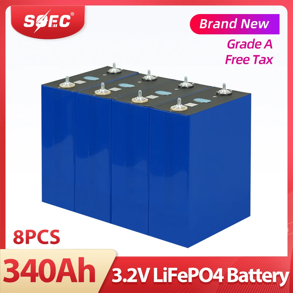 SOEC-8PCS-3-2V-320Ah-280Ah-240Ah-202Ah-Lifepo4-Battery-Rechargeable ...