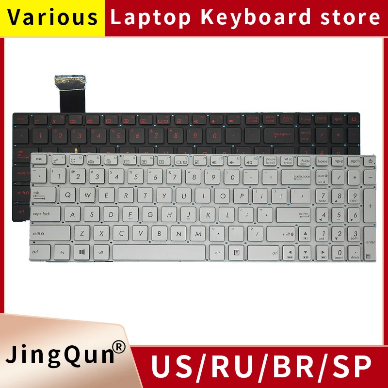 New-Original-US-Russian-Laptop-Keyboard-Backlight-For-ASUS-G771-GL552 ...