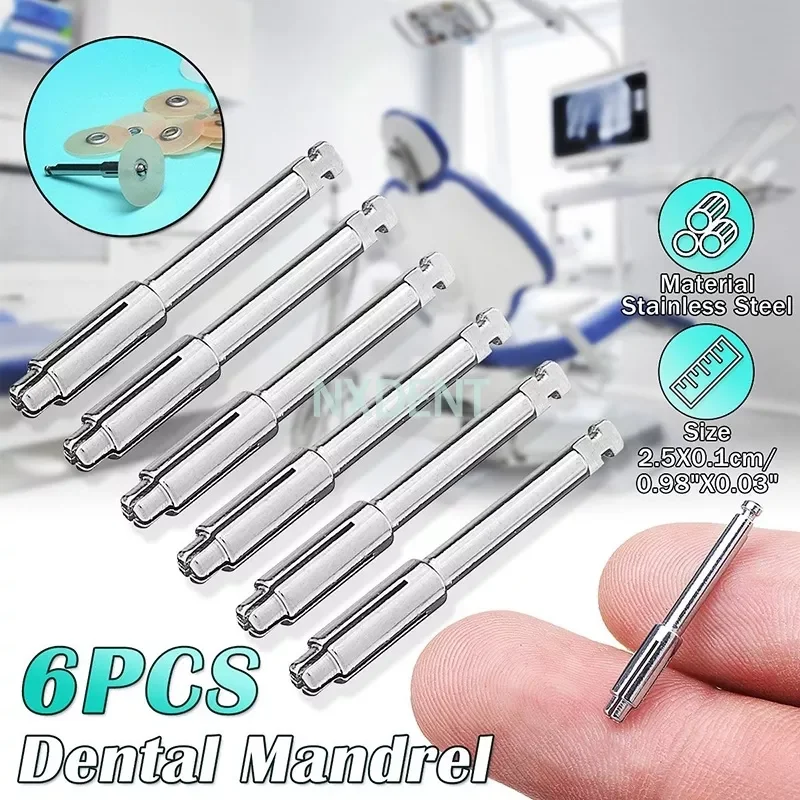 6pcs-Dental-Mandrel-Stainless-Steel-Dental-Lab-Disc-Fit-RA-Shank-For ...