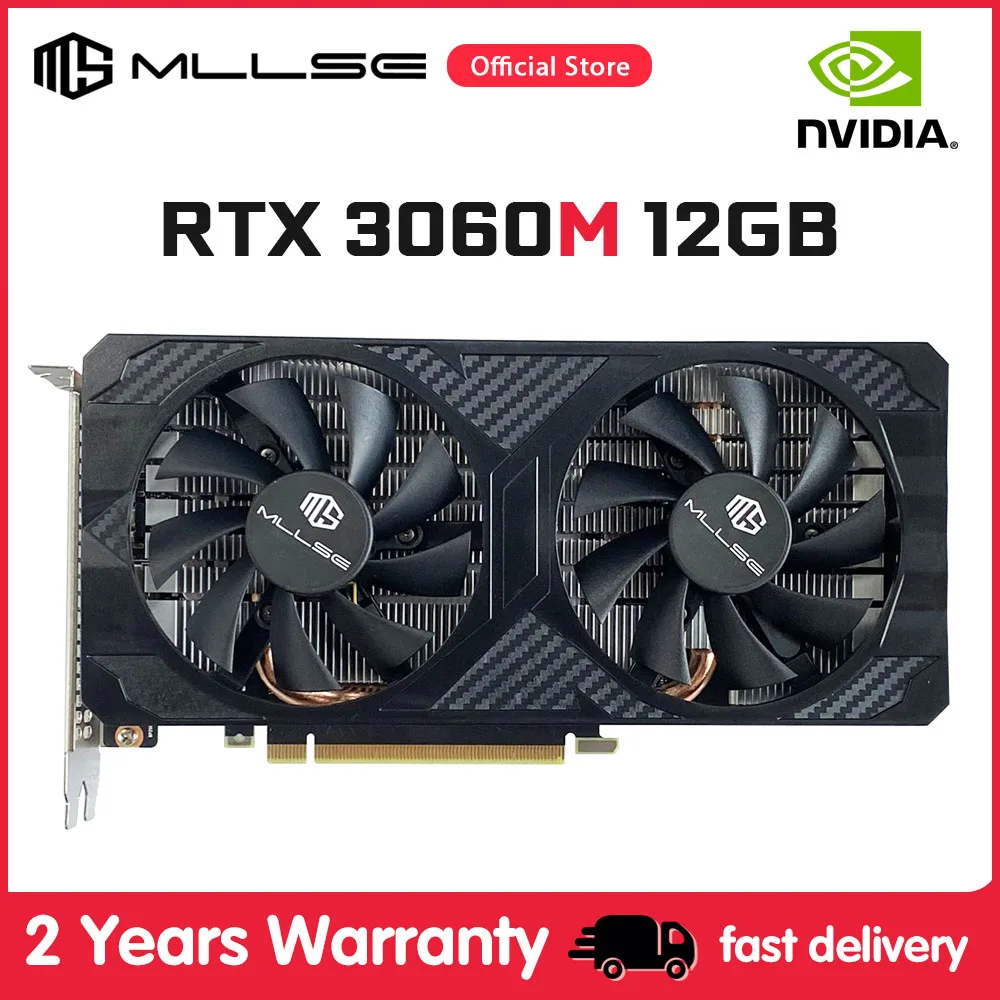 Mllse placas gráficas rtx 3060m 12g gddr6 gpu 192bit dp * 2 hdmi * 2 pci geforce rxt 3060 placa ...