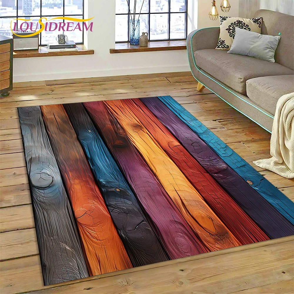 3D-Colorful-Wood-Grain-Timber-Customized-Rug-Carpet-for-Living-Room ...