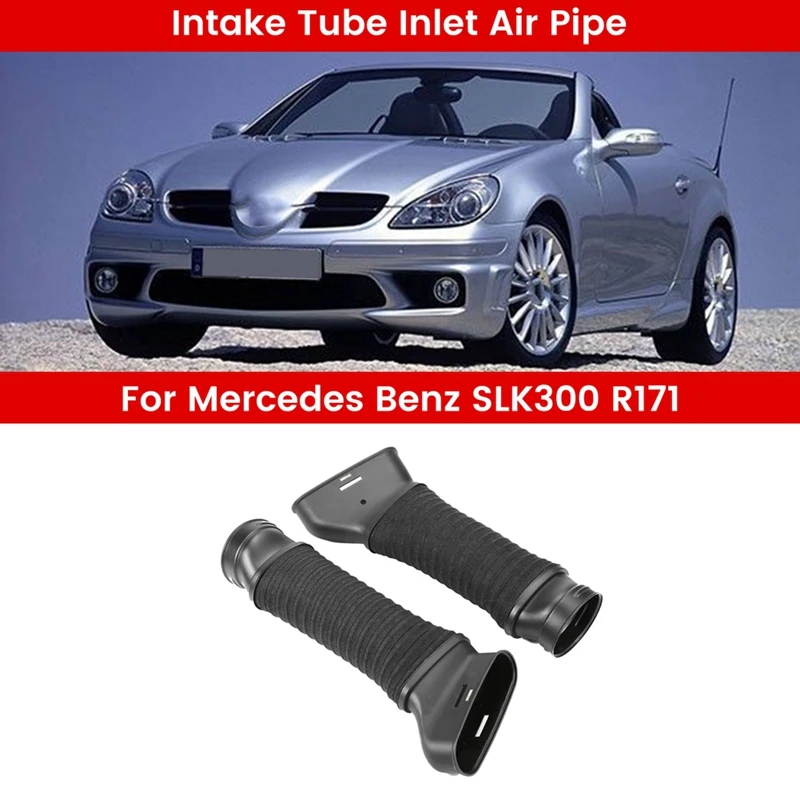 1Pair Left+Right Engine Intake Tube Inlet Air Pipe For Mercedes Benz ...