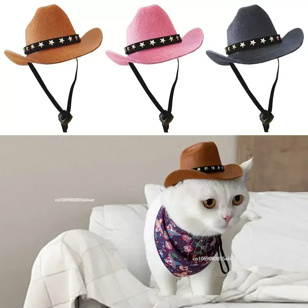 British Pet Dog Hat Star Cowboy Hat Pet Supplies Adjustable Costume Top ...