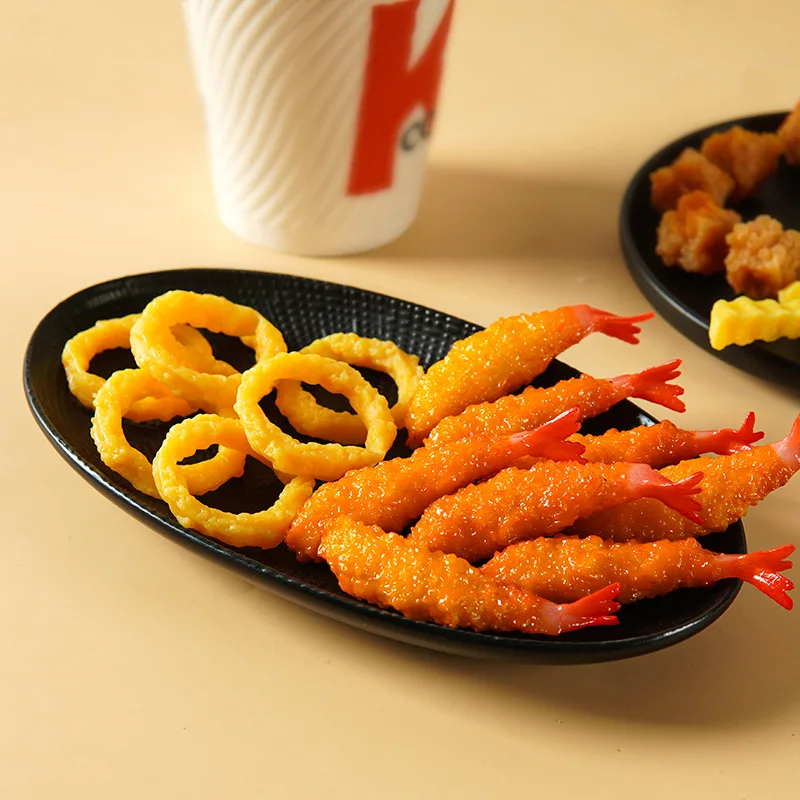 5Pcs-Simulation-Fried-Snack-Model-Artificial-Fried-Squid-Rings-Tempura ...