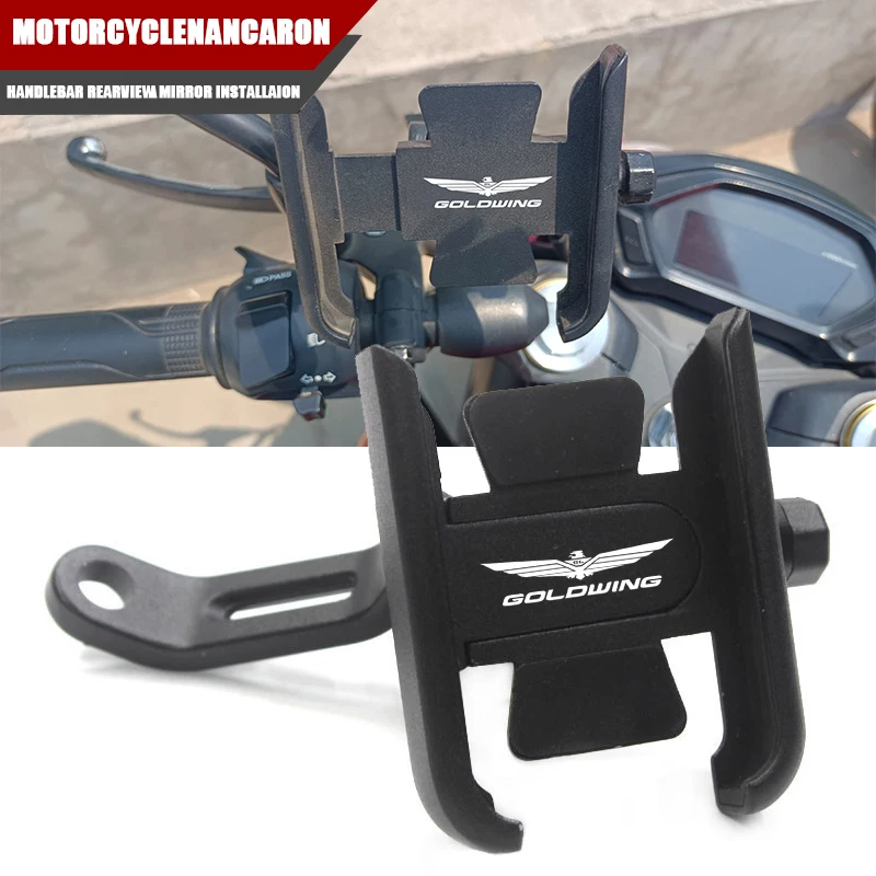 Motorcycle-GPS-Navigation-Stand-Handlebar-Phone-Mount-Bracket-For-Gold ...