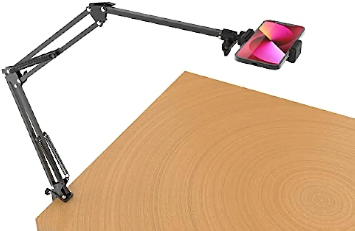 Long-Overhead-Tripod-Mount-for-iPhone-Webcam-Ring-Light-Desk-Phone ...