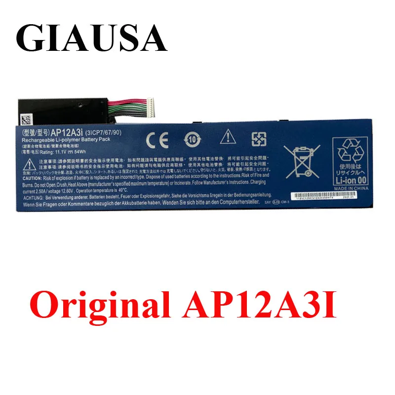 AP12A3I AP12A4I Battery For Acer Aspire W700 MA50 Tablet M3 M5 U M5 ...